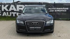Melns Audi A8 2012 Liepāja, ar dzinēja tilpumu 3.00 L un nobraukumu 349 tūkst. km par 13850 €, foto  vietnē AUTOMOTO.COM.LV