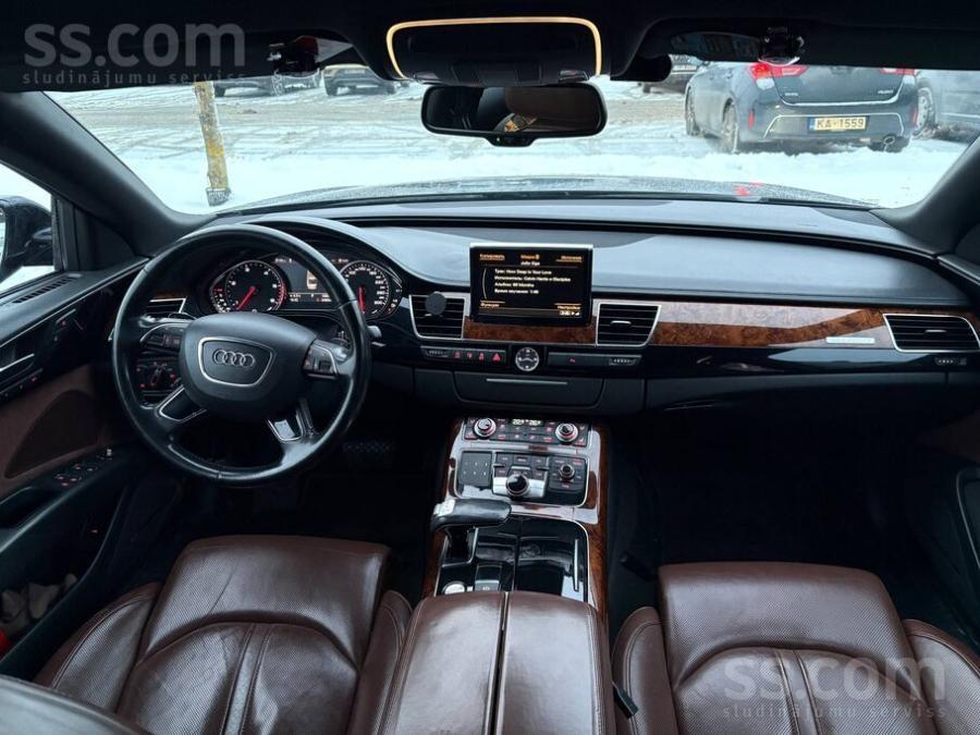 Black Audi A8 2012 in Riga, with an engine capacity of 3.00 L and mileage of 348 thousand km for 13900 €, photo 6 on AUTOMOTO.COM.LV