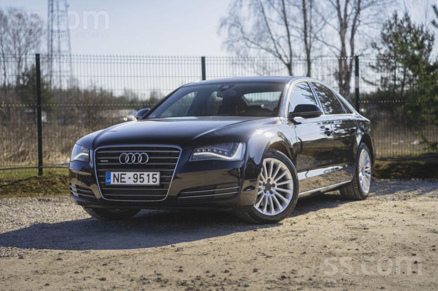 Melns Audi A8 2012 Rīga, ar dzinēja tilpumu 3.00 L un nobraukumu 348 tūkst. km par 15990 €, foto 1 vietnē AUTOMOTO.COM.LV