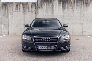 Black Audi A8 2012 in Vilnius, with an engine capacity of 4.16 L and mileage of 217 thousand km for 11500 €, photo  on AUTOMOTO.COM.LV