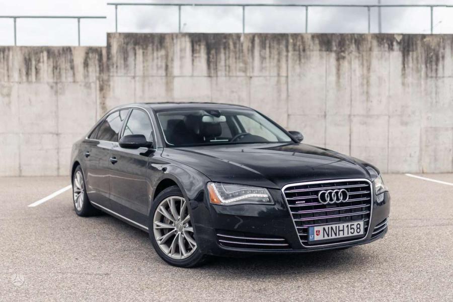 Black Audi A8 2012 in Vilnius, with an engine capacity of 4.16 L and mileage of 217 thousand km for 11500 €, photo 5 on AUTOMOTO.COM.LV