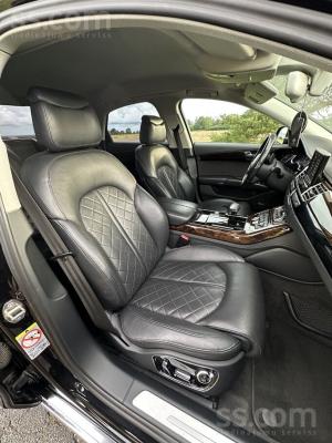 Black Audi A8 2012 in Ventspils, with an engine capacity of 3.00 L and mileage of 272 thousand km for 15500 €, photo 10 on AUTOMOTO.COM.LV