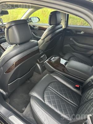 Black Audi A8 2012 in Ventspils, with an engine capacity of 3.00 L and mileage of 272 thousand km for 15500 €, photo 13 on AUTOMOTO.COM.LV