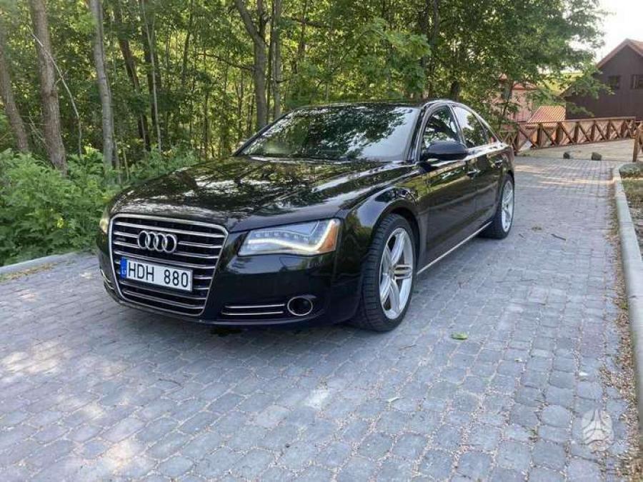 Black Audi A8 2012 in Klaipeda, with an engine capacity of 4.16 L and mileage of 235 thousand km for 9900 €, photo 14 on AUTOMOTO.COM.LV