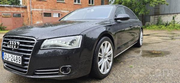 Audi A8 2012 Rīga vietnē Melns Audi A8 2012 Rīga, ar dzinēja tilpumu 3.00 L un nobraukumu 203 tūkst. km par 16700 €, foto 1 vietnē AUTOMOTO.COM.LV