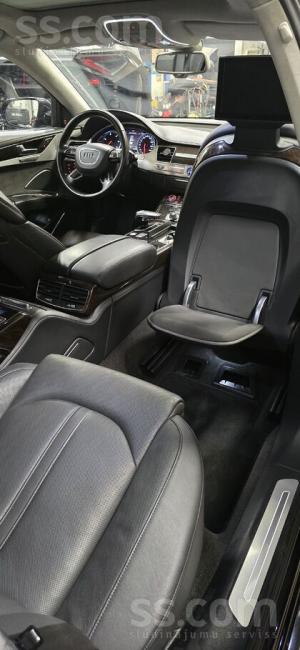 Melns Audi A8 2012 Rīga, ar dzinēja tilpumu 3.00 L un nobraukumu 203 tūkst. km par 16700 €, foto 10 vietnē AUTOMOTO.COM.LV