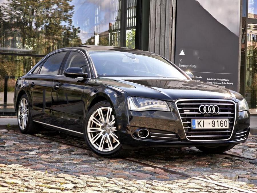 Melns Audi A8 2012 Rīga, ar dzinēja tilpumu 3.00 L un nobraukumu 350 tūkst. km par 14900 €, foto 3 vietnē AUTOMOTO.COM.LV