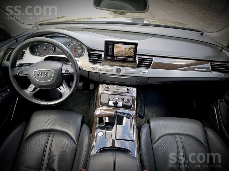 Melns Audi A8 2012 Rīga, ar dzinēja tilpumu 3.00 L un nobraukumu 350 tūkst. km par 14900 €, foto 11 vietnē AUTOMOTO.COM.LV