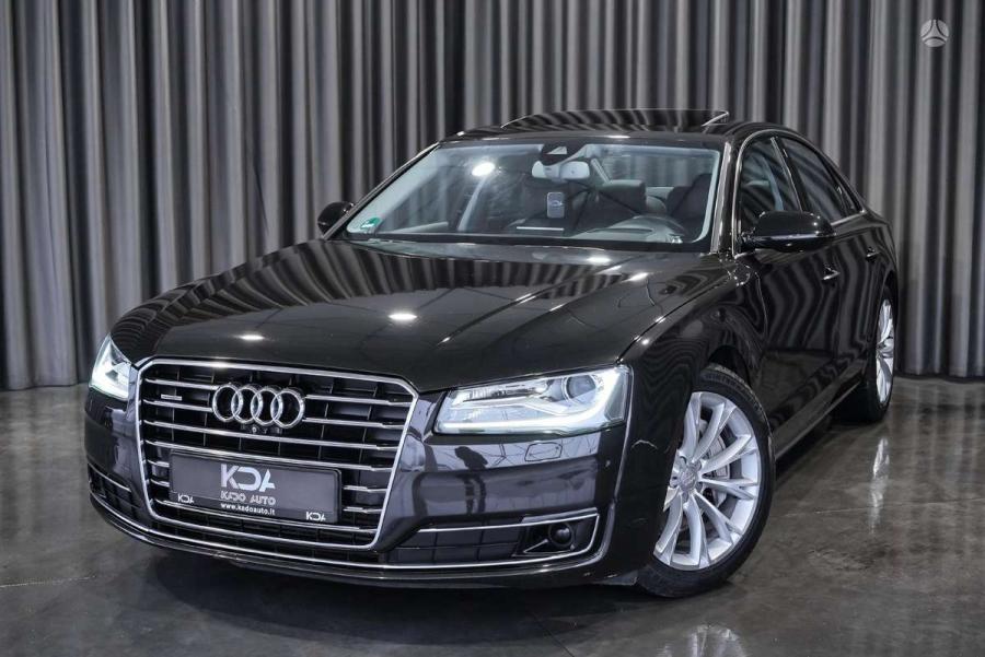 Melns Audi A8 2013 Marijampole, ar dzinēja tilpumu 2.97 L un nobraukumu 289 tūkst. km par 14950 €, foto 4 vietnē AUTOMOTO.COM.LV