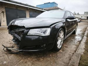 Black Audi A8 2013 in Kaunas, with an engine capacity of 6.30 L and mileage of 270 thousand km for 10500 €, photo  on AUTOMOTO.COM.LV