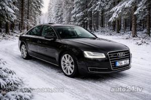 Melns Audi A8 2013 Tartu, ar dzinēja tilpumu 3.00 L un nobraukumu 290 tūkst. km par 15999 €, foto  vietnē AUTOMOTO.COM.LV