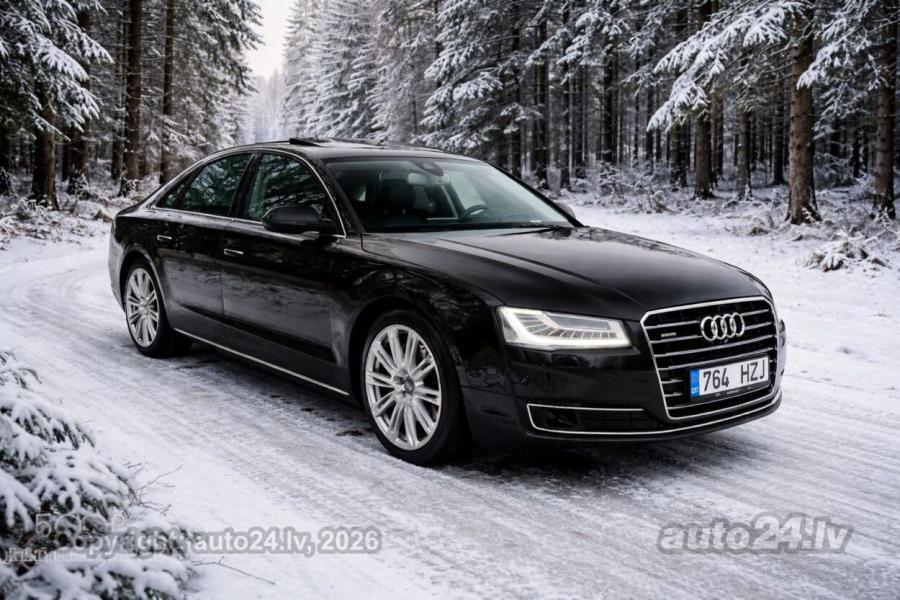 Melns Audi A8 2013 Tartu, ar dzinēja tilpumu 3.00 L un nobraukumu 290 tūkst. km par 15999 €, foto 1 vietnē AUTOMOTO.COM.LV