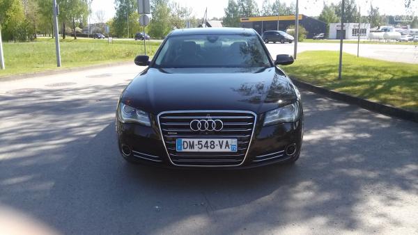 Melns Audi A8 2013 Tauragė, ar dzinēja tilpumu 3.00 L un nobraukumu 271 tūkst. km par 11900 €, foto 1 vietnē AUTOMOTO.COM.LV