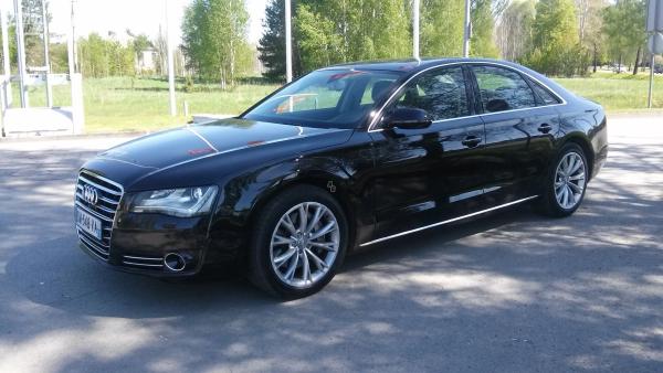 Melns Audi A8 2013 Tauragė, ar dzinēja tilpumu 3.00 L un nobraukumu 271 tūkst. km par 11900 €, foto 4 vietnē AUTOMOTO.COM.LV