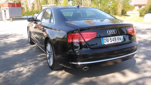 Melns Audi A8 2013 Tauragė, ar dzinēja tilpumu 3.00 L un nobraukumu 271 tūkst. km par 11900 €, foto 8 vietnē AUTOMOTO.COM.LV