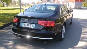 Black Audi A8 2013 in Taurage, with an engine capacity of 3.00 L and mileage of 271 thousand km for 11900 €, photo 11 on AUTOMOTO.COM.LV