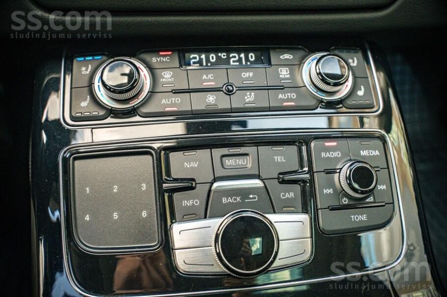 Melns Audi A8 2013 Rīga, ar dzinēja tilpumu 3.00 L un nobraukumu 0 tūkst. km par 19990 €, foto 31 vietnē AUTOMOTO.COM.LV