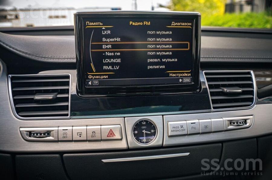 Melns Audi A8 2013 Rīga, ar dzinēja tilpumu 3.00 L un nobraukumu 0 tūkst. km par 19990 €, foto 32 vietnē AUTOMOTO.COM.LV