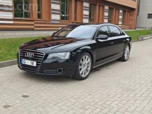 Melns Audi A8 2013 Rīga, ar dzinēja tilpumu 3.00 L un nobraukumu 0 tūkst. km par 12950 €, foto  vietnē AUTOMOTO.COM.LV