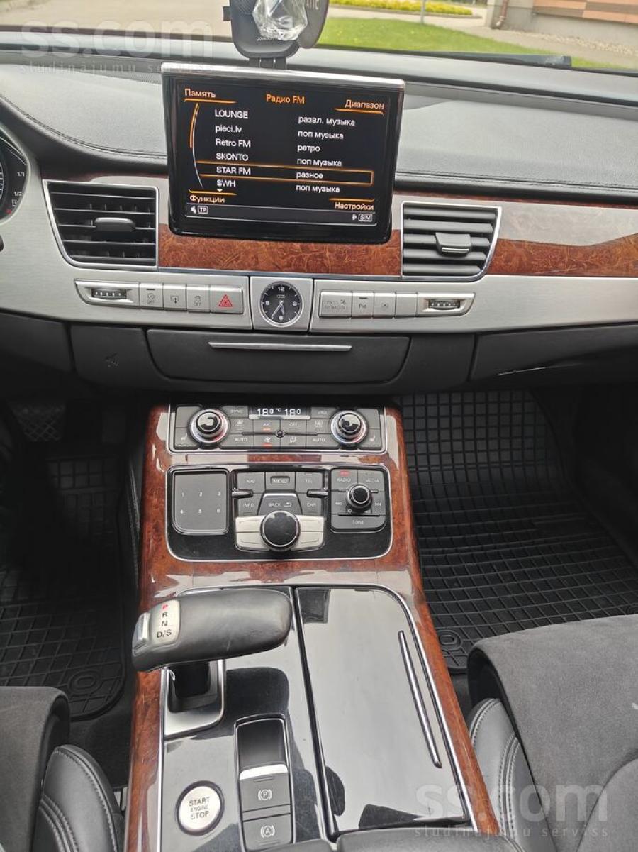 Melns Audi A8 2013 Rīga, ar dzinēja tilpumu 3.00 L un nobraukumu 0 tūkst. km par 12950 €, foto 16 vietnē AUTOMOTO.COM.LV
