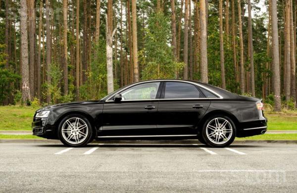 Melns Audi A8 2014 Rīga, ar dzinēja tilpumu 3.00 L un nobraukumu 333 tūkst. km par 18190 €, foto 4 vietnē AUTOMOTO.COM.LV
