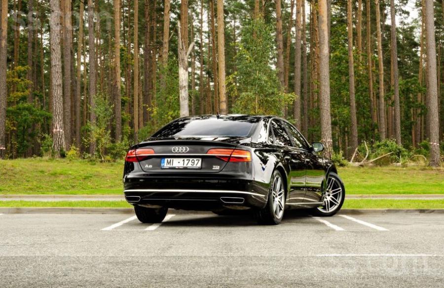Melns Audi A8 2014 Rīga, ar dzinēja tilpumu 3.00 L un nobraukumu 333 tūkst. km par 18190 €, foto 5 vietnē AUTOMOTO.COM.LV