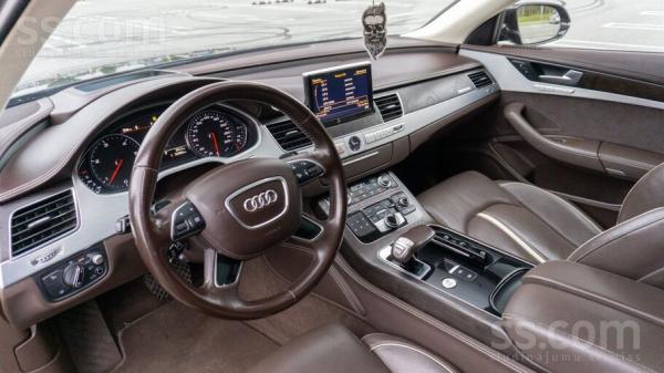Melns Audi A8 2014 Rīga, ar dzinēja tilpumu 3.00 L un nobraukumu 333 tūkst. km par 18190 €, foto 9 vietnē AUTOMOTO.COM.LV