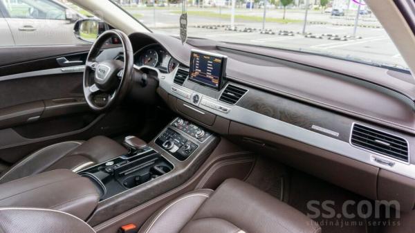 Melns Audi A8 2014 Rīga, ar dzinēja tilpumu 3.00 L un nobraukumu 333 tūkst. km par 18190 €, foto 10 vietnē AUTOMOTO.COM.LV