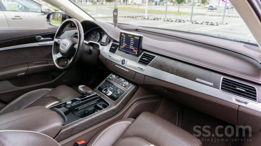 Melns Audi A8 2014 Rīga, ar dzinēja tilpumu 3.00 L un nobraukumu 333 tūkst. km par 18190 €, foto 10 vietnē AUTOMOTO.COM.LV