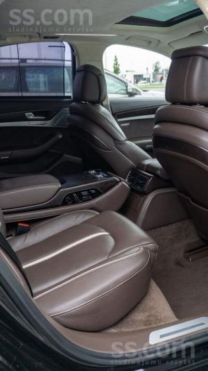 Melns Audi A8 2014 Rīga, ar dzinēja tilpumu 3.00 L un nobraukumu 333 tūkst. km par 18190 €, foto 34 vietnē AUTOMOTO.COM.LV