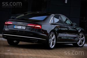 Black Audi A8 2014 in Riga, with an engine capacity of 4.20 L and mileage of 202 thousand km for 25000 €, photo 6 on AUTOMOTO.COM.LV