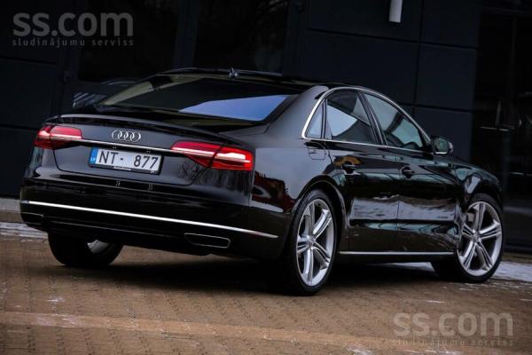 Melns Audi A8 2014 Rīga, ar dzinēja tilpumu 4.20 L un nobraukumu 202 tūkst. km par 25000 €, foto 6 vietnē AUTOMOTO.COM.LV