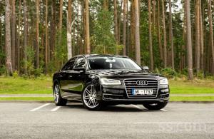 Melns Audi A8 2014 Rīga, ar dzinēja tilpumu 3.00 L un nobraukumu 333 tūkst. km par 17190 €, foto 3 vietnē AUTOMOTO.COM.LV