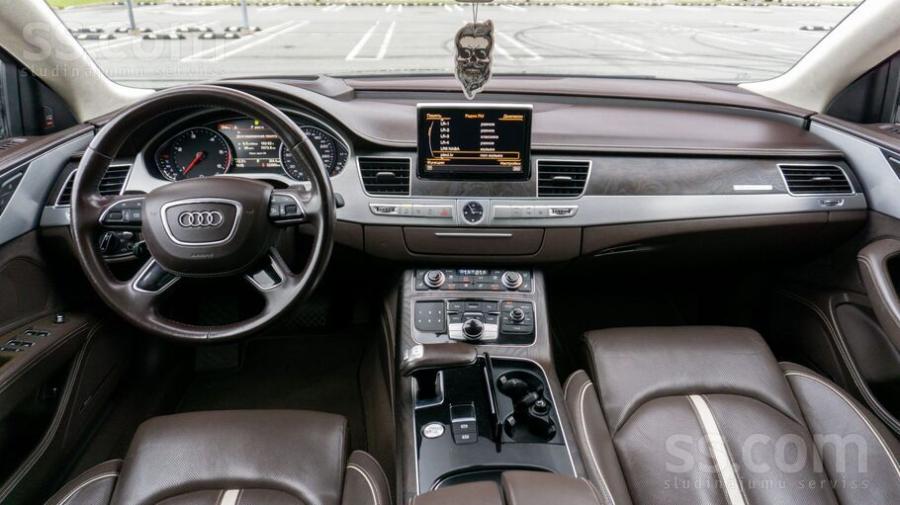 Melns Audi A8 2014 Rīga, ar dzinēja tilpumu 3.00 L un nobraukumu 333 tūkst. km par 17190 €, foto 12 vietnē AUTOMOTO.COM.LV