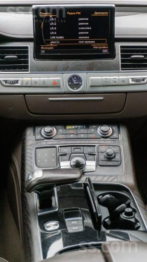 Melns Audi A8 2014 Rīga, ar dzinēja tilpumu 3.00 L un nobraukumu 333 tūkst. km par 17190 €, foto 13 vietnē AUTOMOTO.COM.LV