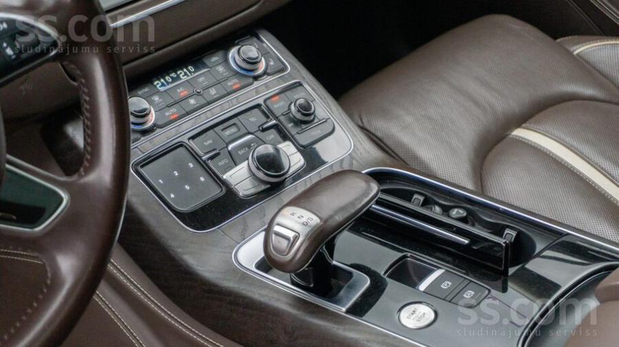 Melns Audi A8 2014 Rīga, ar dzinēja tilpumu 3.00 L un nobraukumu 333 tūkst. km par 17190 €, foto 15 vietnē AUTOMOTO.COM.LV