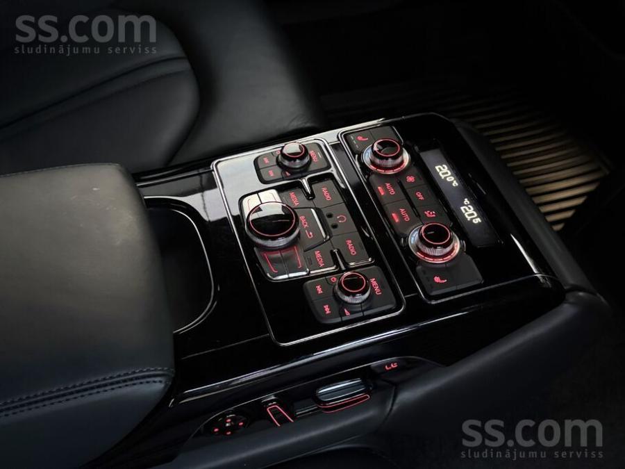 Black Audi A8 2014 in Jurmala, with an engine capacity of 3.00 L and mileage of 228 thousand km for 23800 €, photo 16 on AUTOMOTO.COM.LV