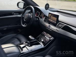 Black Audi A8 2014 in Jurmala, with an engine capacity of 3.00 L and mileage of 228 thousand km for 23800 €, photo 21 on AUTOMOTO.COM.LV