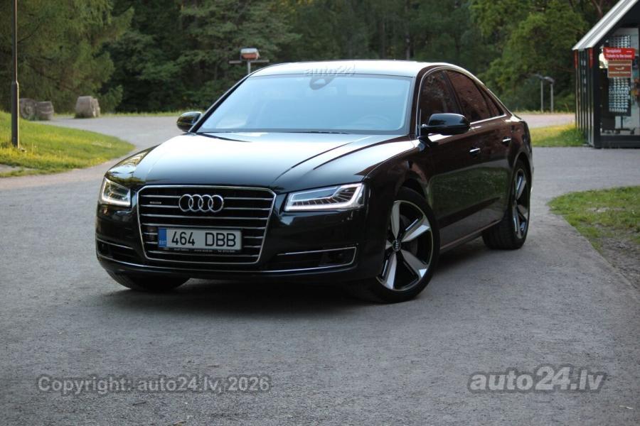 Black Audi A8 2014 in Tallinn, with an engine capacity of 4.20 L and mileage of 224 thousand km for 27500 €, photo 3 on AUTOMOTO.COM.LV