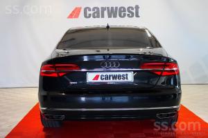 Melns Audi A8 2014 Rīga, ar dzinēja tilpumu 3.00 L un nobraukumu 262 tūkst. km par 17500 €, foto 6 vietnē AUTOMOTO.COM.LV