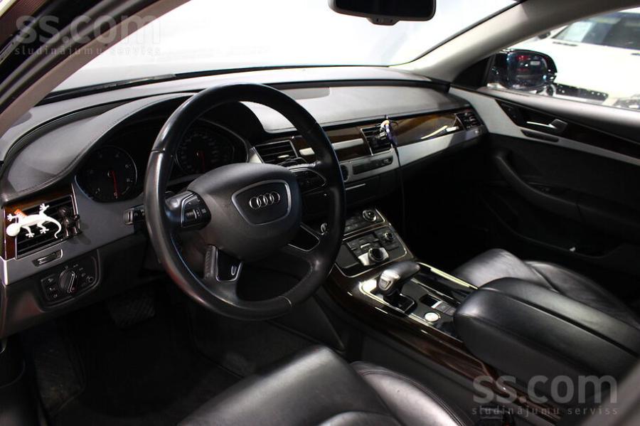 Melns Audi A8 2014 Rīga, ar dzinēja tilpumu 3.00 L un nobraukumu 262 tūkst. km par 17500 €, foto 12 vietnē AUTOMOTO.COM.LV