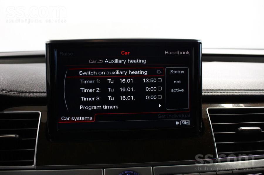 Melns Audi A8 2014 Rīga, ar dzinēja tilpumu 3.00 L un nobraukumu 262 tūkst. km par 17500 €, foto 15 vietnē AUTOMOTO.COM.LV