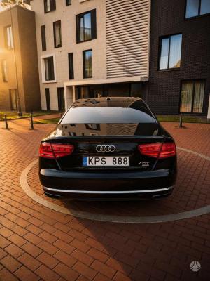 Black Audi A8 2014 in Vilnius, with an engine capacity of 3.99 L and mileage of 152 thousand km for 21000 €, photo 4 on AUTOMOTO.COM.LV