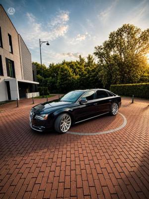 Black Audi A8 2014 in Vilnius, with an engine capacity of 3.99 L and mileage of 152 thousand km for 21000 €, photo 6 on AUTOMOTO.COM.LV