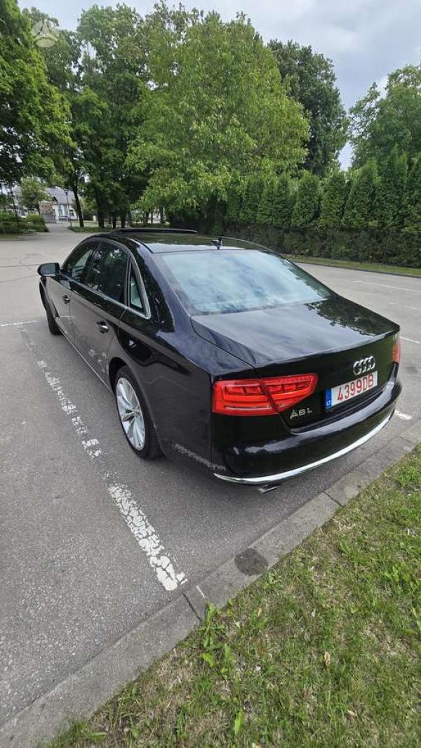 Melns Audi A8 2014 Tauragė, ar dzinēja tilpumu 3.00 L un nobraukumu 253 tūkst. km par 11400 €, foto 6 vietnē AUTOMOTO.COM.LV
