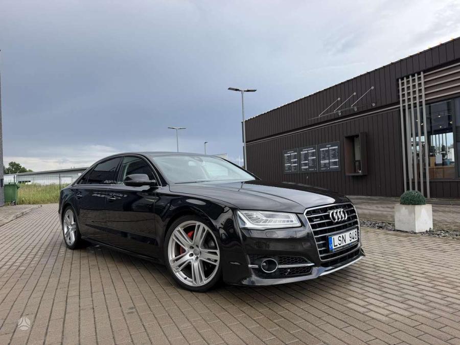Melns Audi A8 2014 Kauņa, ar dzinēja tilpumu 3.00 L un nobraukumu 177 tūkst. km par 23500 €, foto 1 vietnē AUTOMOTO.COM.LV