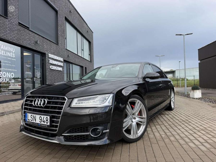 Melns Audi A8 2014 Kauņa, ar dzinēja tilpumu 3.00 L un nobraukumu 177 tūkst. km par 23500 €, foto 8 vietnē AUTOMOTO.COM.LV