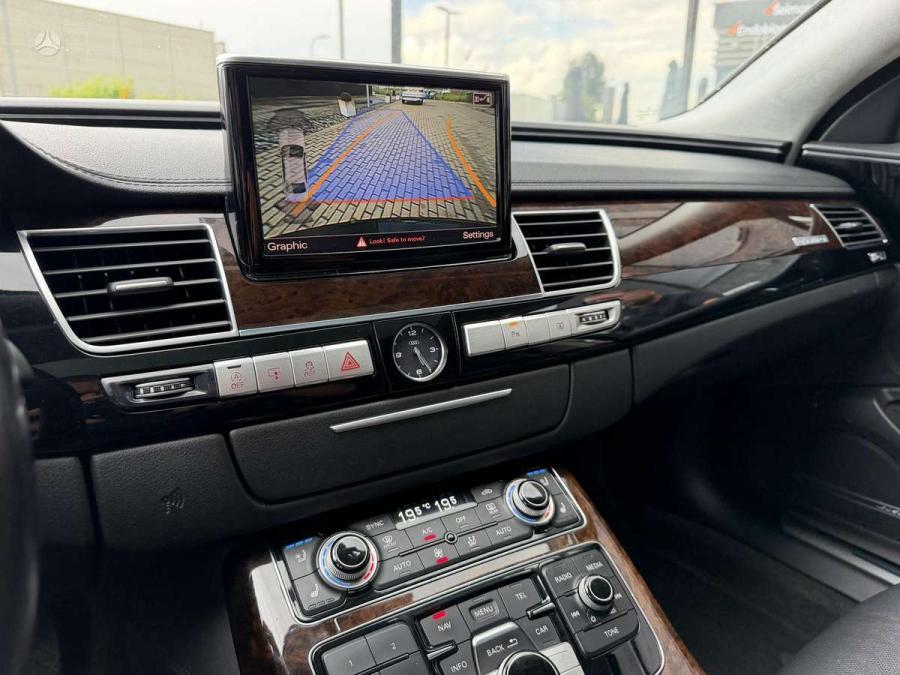 Melns Audi A8 2014 Kauņa, ar dzinēja tilpumu 3.00 L un nobraukumu 177 tūkst. km par 23500 €, foto 28 vietnē AUTOMOTO.COM.LV