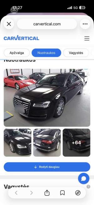 Melns Audi A8 2014 Kauņa, ar dzinēja tilpumu 3.00 L un nobraukumu 177 tūkst. km par 23500 €, foto 30 vietnē AUTOMOTO.COM.LV
