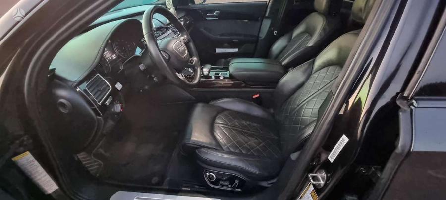 Melns Audi A8 2014 Viļņa, ar dzinēja tilpumu 2.97 L un nobraukumu 166 tūkst. km par 25500 €, foto 14 vietnē AUTOMOTO.COM.LV